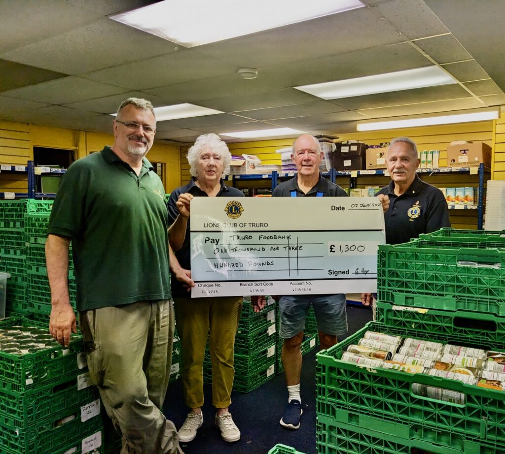 We’re so very grateful to Truro Lions Club .. | Truro Foodbank